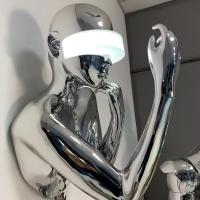 China Artistic Human Form Environmental Protection Resin Glass Fiber Wall Sculpture Modern for sale