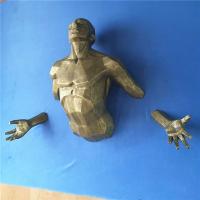 China Professional Modern Style Famous Design Custom 3D Fiberglass Resin  Man Art Wall Sculpture for sale