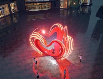 China Custom Interactive Heart Sculpture 