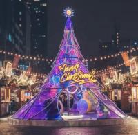 China Elegant Stainless Steel Acrylic Christmas Santa Claus Sculpture RGB LED Lights Hand Forged Customized Shape Outdoor Indoor for sale