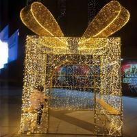 China IP65 Waterproof Outdoor Light Sculpture for Wedding Decoration Creative Christmas & Halloween Giant Landscape Christmas Gift Box for sale