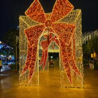 China IP65 Waterproof Outdoor Light Sculpture for Wedding Decoration Creative Christmas & Halloween Giant Landscape Christmas Gift Box for sale