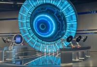 China Energy Transmission Sphere Interactive Light Motion Sculpture For Public Spaces for sale