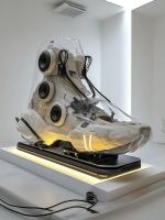 China Silicon Genesis Cyber Steed -  Horse Sculpture& Electronic Element Saddle  Art for Avant-Garde Retail & Architectural Spaces for sale