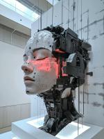 China Silicon Genesis Cyber Steed -  Horse Sculpture& Electronic Element Saddle  Art for Avant-Garde Retail & Architectural Spaces for sale