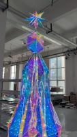 China 3D Christmas Hologram Tower - Cutting-Edge Stainless Steel Tech Art for Commercial Use for sale