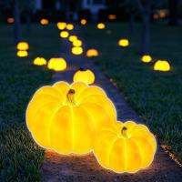 China Pumpkin Shape Outdoor Waterproof Halloween Lights Garden Light for Villa Terrace Handheld Lawn Decorative Atmosphere Lighting for sale