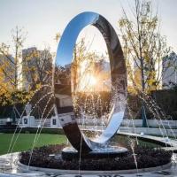 China High Grade Stainless Steel Circular Art Grand Scale Installation For Palatial Estates for sale
