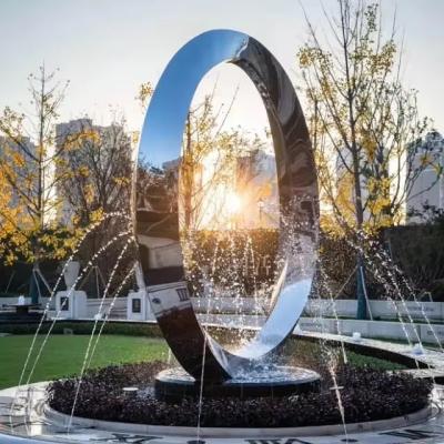 China High Grade Stainless Steel Circular Art Grand Scale Installation For Palatial Estates for sale