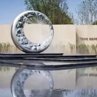 China High End Modern Stainless Steel Statue With Brush Technique Polished Mirror Finish for sale