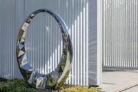 China Custom Stainless Steel Fountain Sculpture 316L Hoop Design for Luxury Real Estate and Architectural Outdoor Decorative Applications for sale