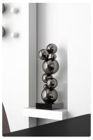 China Minimalist Modern Sphere Niche Desktop Geometric Stainless Steel Sculpture Artwork Model House Living Room Decoration Ornaments for sale