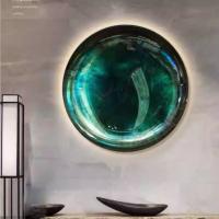 China Pop Modern Home High Quality Glass Mirror Metal Wall  Art Decor Sculpture for Sale for sale