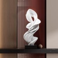 China Modern Abstract Resin Sculpture Ornaments for Villa Staircases Hotel Lobbies Corridors Passageways Floor-Standing Art for sale