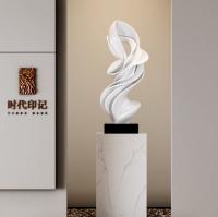 China Modern Abstract Resin Sculpture Ornaments for Villa Staircases Hotel Lobbies Corridors Passageways Floor-Standing Art for sale