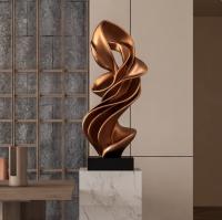 China Modern Abstract Resin Sculpture Ornaments for Villa Staircases Hotel Lobbies Corridors Passageways Floor-Standing Art for sale