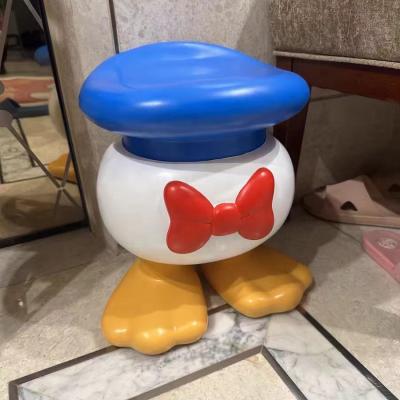 China Smiling Cartoon Character Resin Stool Playful Kids Room Furniture For Bedrooms Play Areas for sale