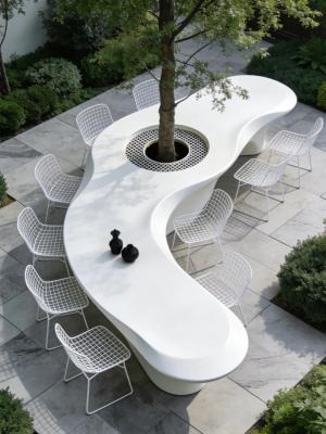 China Modern Minimalist Tree Bench Integrated Seating Planter Solutions For Commercial Public Spaces for sale