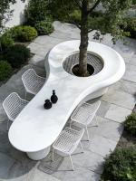 China Contemporary Tree Integrated Bench System Space Saving Seating For Public Commercial Projects for sale