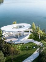 China Sculptural Curve Shade Pergolas For Luxury Real Estate Enhance Hotel Gardens Residential Plazas for sale
