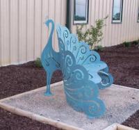 China Colorful Animal-Themed Metal Outdoor Seating Sculptures Stainless Steel for Religious Advertising & Anniversary Occasions for sale