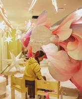 China Ethereal Giant Koi Fish Lantern - Bespoke 3D Paper Art Installation for Luxury Brand Activations & Events for sale