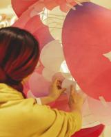 China Ethereal Giant Koi Fish Lantern - Bespoke 3D Paper Art Installation for Luxury Brand Activations & Events for sale