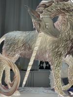 China Customized Large Scale 3D Paper Sculpture with RGB DMX 512 Lighting for Art Installation for sale