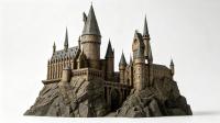 China 3.5M High Gothic Castle Model with 8K High-Precision Modeling and Durable Fiberglass Acrylic Wizard College Sculpture for sale