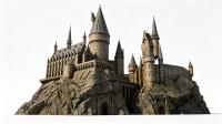 China 3.5M High Gothic Castle Model with 8K High-Precision Modeling and Durable Fiberglass Acrylic Wizard College Sculpture for sale