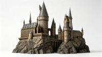 China 3.5M High Gothic Castle Model with 8K High-Precision Modeling and Durable Fiberglass Acrylic Wizard College Sculpture for sale