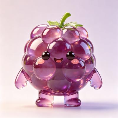 China Customized Weatherproof Interactive Fiberglass Sculpture Cartoon Mascot Fruit Statue for Commercial Decor for sale