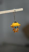 China Custom 3D Cartoon Monkey Resin Figurine Keychain with High-Density Solid Resin and Hand-Painted Craftsmanship for sale