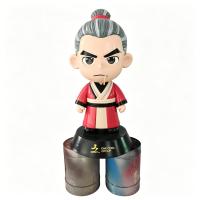 China Life Size Q Version Ancient Warrior Resin Sculpture with High-Grade Solid Resin Material and Customizable Design for sale