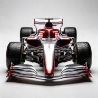 China Life Size F1 Racing Car Sculpture with Fiberglass Material and Customizable Design for sale