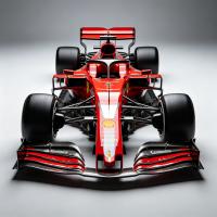 China Life Size F1 Racing Car Sculpture with Fiberglass Material and Customizable Design for sale