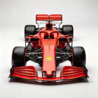 China Life Size F1 Racing Car Sculpture with Fiberglass Material and Customizable Design for sale