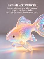 China Luminous Iridescent Glazed Interactive Koi Fish FRP Sculpture with Customized Color for sale