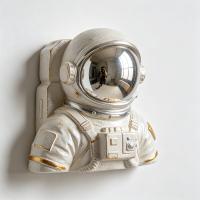 China Premium Resin 3D Astronaut Wall Sconce with Automotive Grade Paint and Built-in LED Warm Light for Customized Space Themed Decor for sale