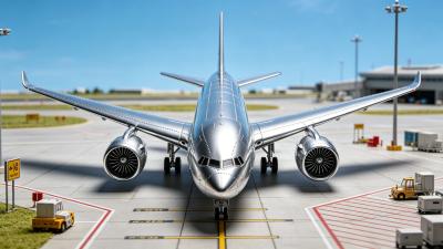 China Custom Life Size Stainless Steel Passenger Plane Statue for Outdoor Exhibition for sale