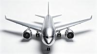 China Custom Life Size Stainless Steel Passenger Plane Statue for Outdoor Exhibition for sale