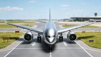 China Custom Life Size Stainless Steel Passenger Plane Statue for Outdoor Exhibition for sale