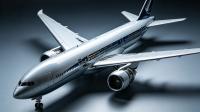 China Large Scale 304 Stainless Steel Aircraft Sculpture with 2m Height and Automotive Grade Paint for sale