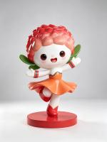 China Custom Size Lychee Mascot Fiberglass Sculpture with UV-Resistant Outdoor Paint and Lightweight Sturdy Design for sale