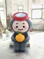 China Custom Fiberglass Mascot Sculpture with Automotive Grade Paint and Weather Resistance for Outdoor Decor for sale