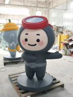 China Custom Fiberglass Mascot Sculpture with Automotive Grade Paint and Weather Resistance for Outdoor Decor for sale
