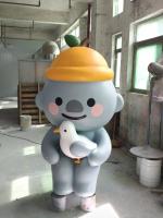 China Custom Fiberglass Mascot Sculpture with Automotive Grade Paint and Weather Resistance for Outdoor Decor for sale