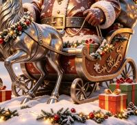 China Customizable High-Density Fiberglass FRP and Pure Cast Bronze Metal Christmas Sculpture Set for Holiday Decor for sale
