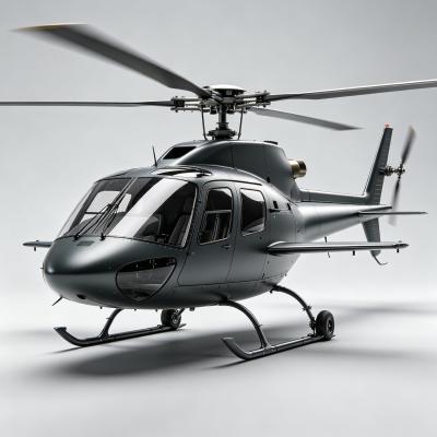 China Custom Life Size Helicopter Sculpture with Polished Mirror Surface for Outdoor Large Aviation Art Installation for sale