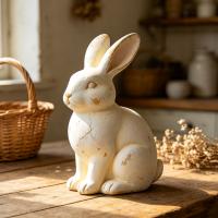 China Customized Color Waterproof UV Sun-proof Easter Bunny Sculpture for Outdoor Commercial Decor for sale
